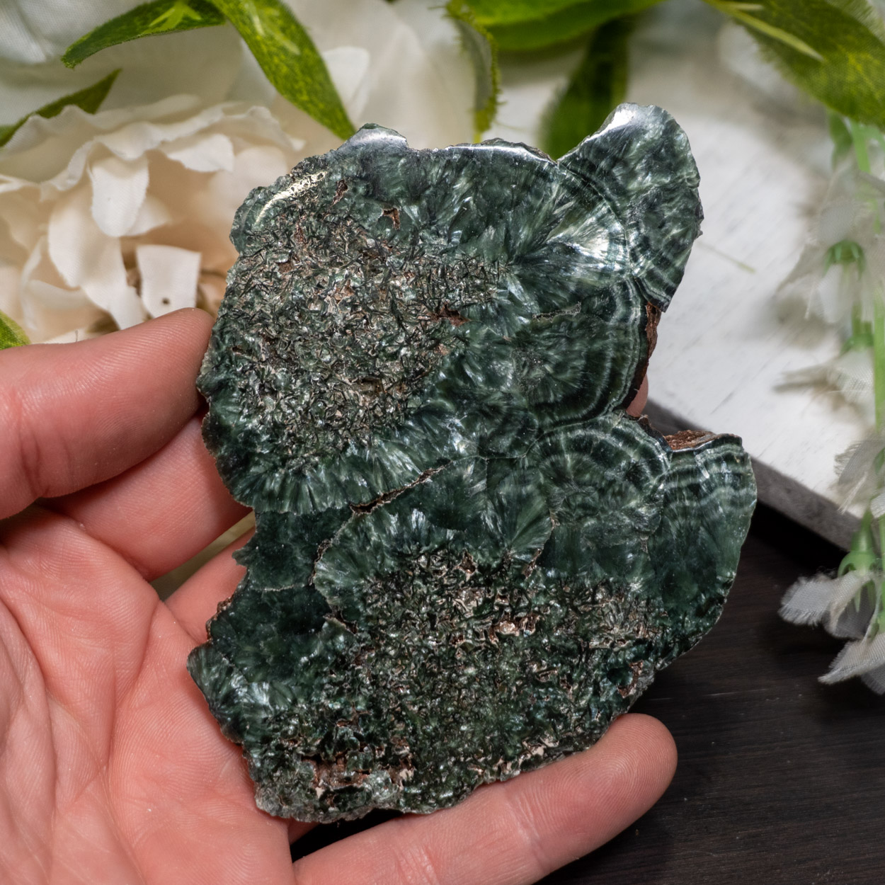 Seraphinite Slab #9 - The Crystal Council