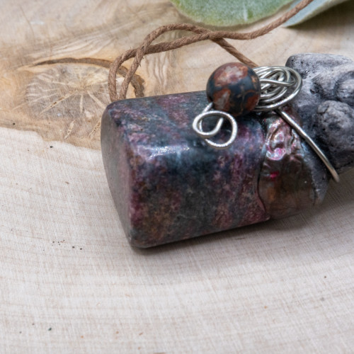Ruby in Kyanite Hanging Charm #2 - The Crystal Council