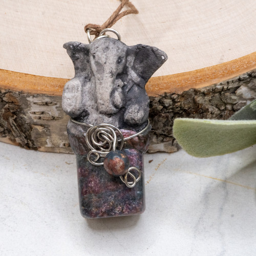 Ruby in Kyanite Hanging Charm #2 - The Crystal Council
