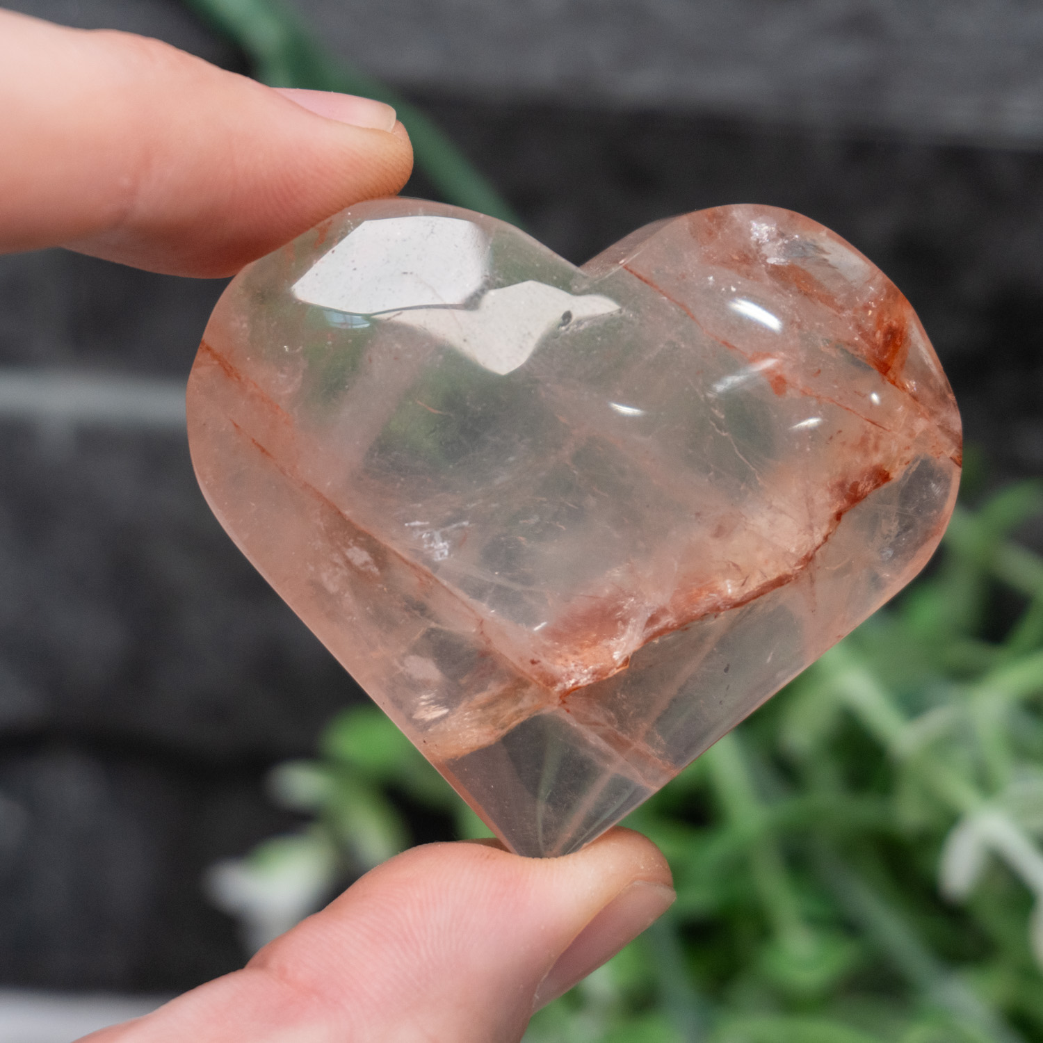 Red Quartz Medium Heart - The Crystal Council