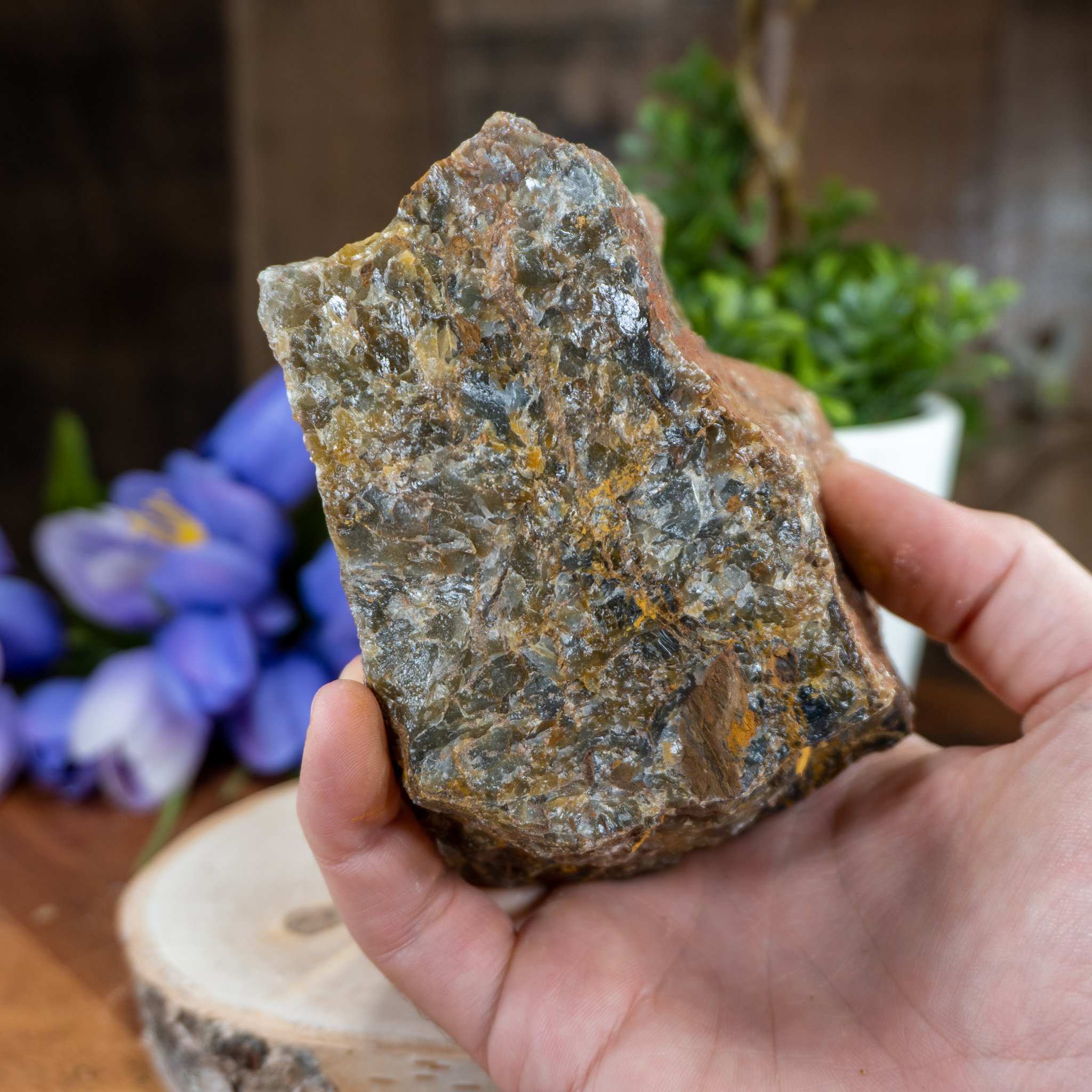 Large Raw Nellite (Lionskin) #4 - The Crystal Council