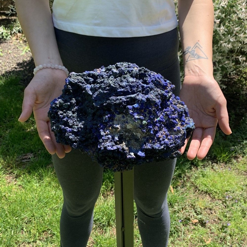 Standing Azurite Ore - The Crystal Council