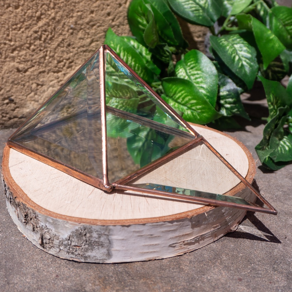 Small Copper Crystal Charging Pyramid - The Crystal Council
