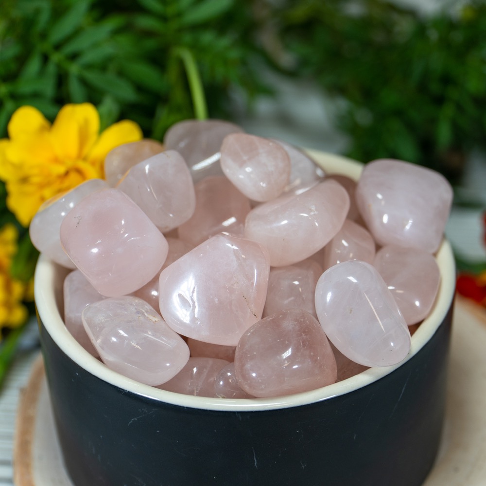 Rose Quartz Tumbled - The Crystal Council
