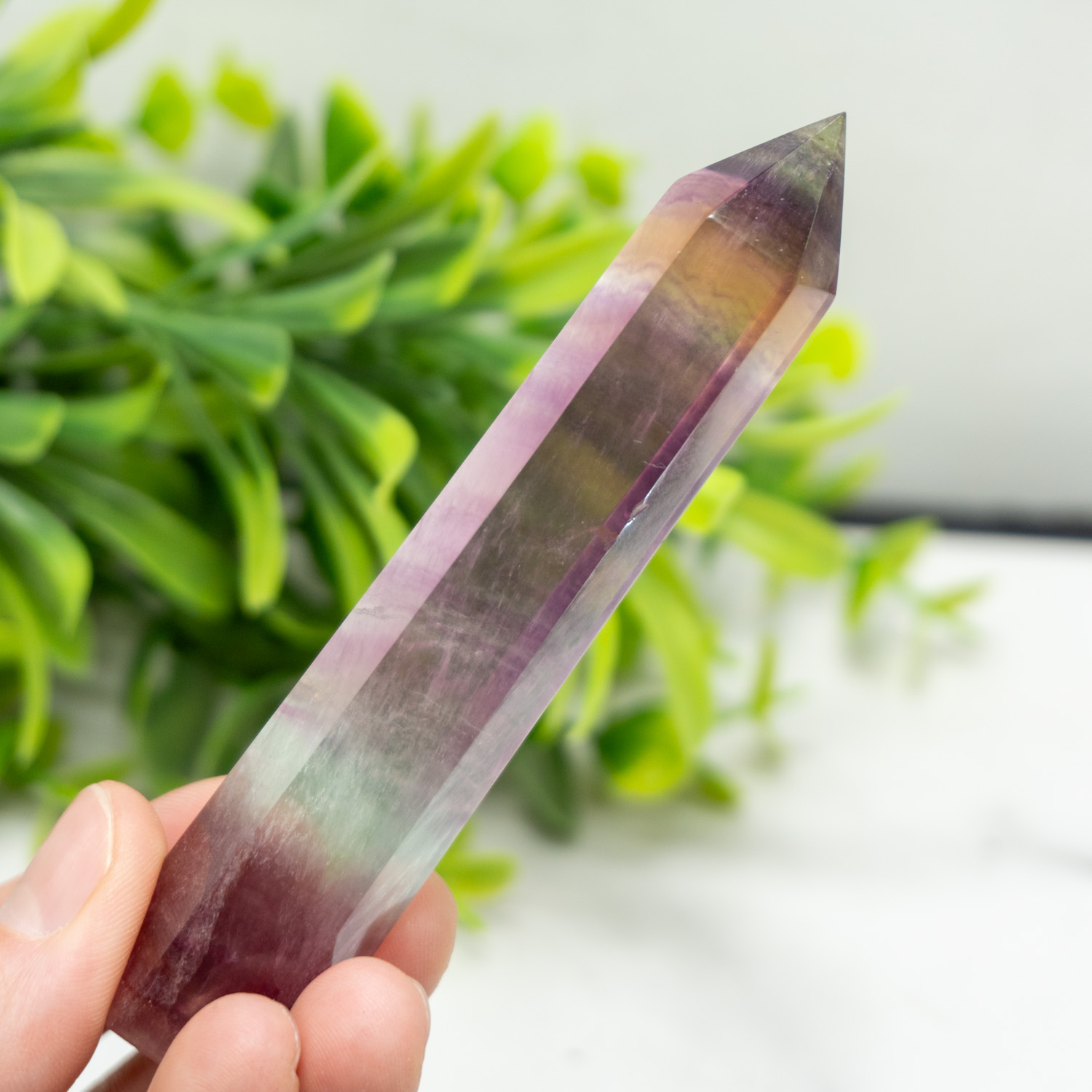 Large Rainbow Fluorite Tower #4 - The Crystal Council
