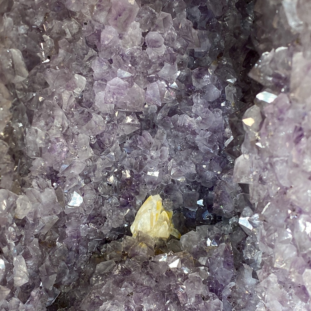 Medium Amethyst Cathedral with Calcite - The Crystal Council