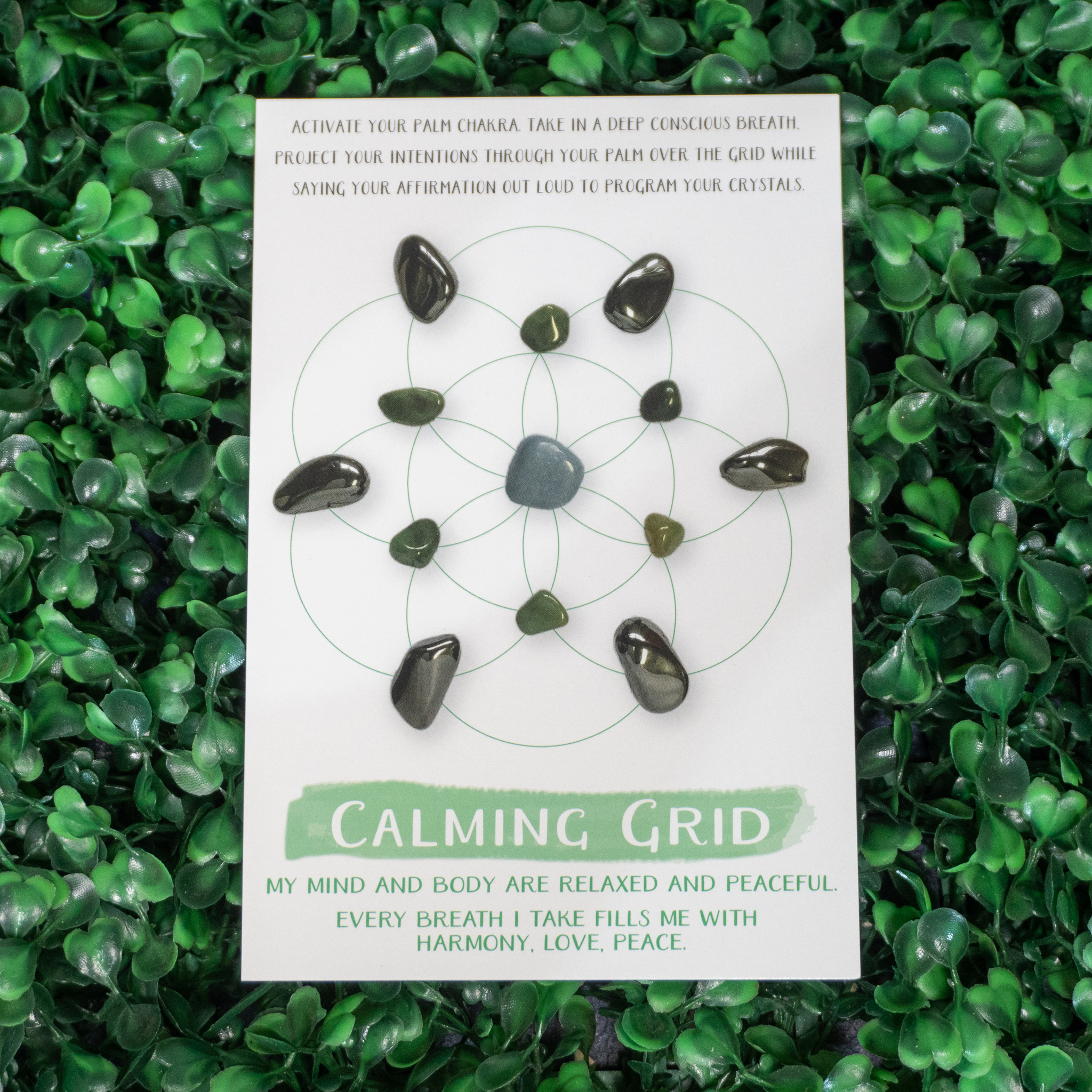 Calming Grid Card - The Crystal Council