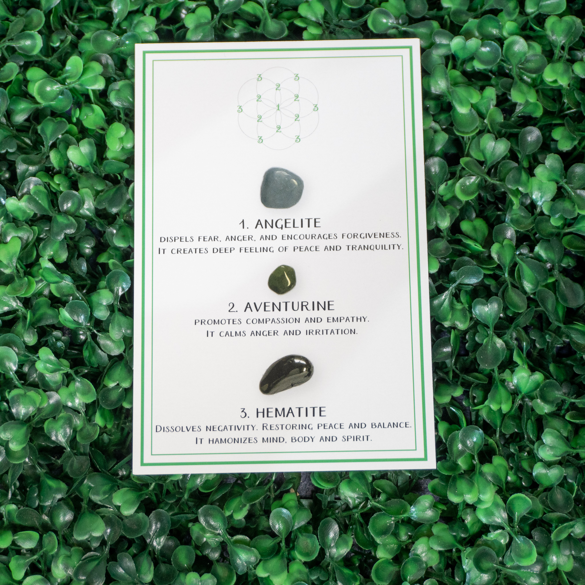 Calming Grid Card - The Crystal Council